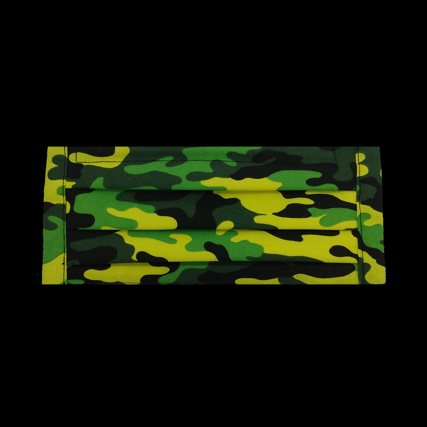 Neon Camo Pleated Face Mask | Absolutely Knots